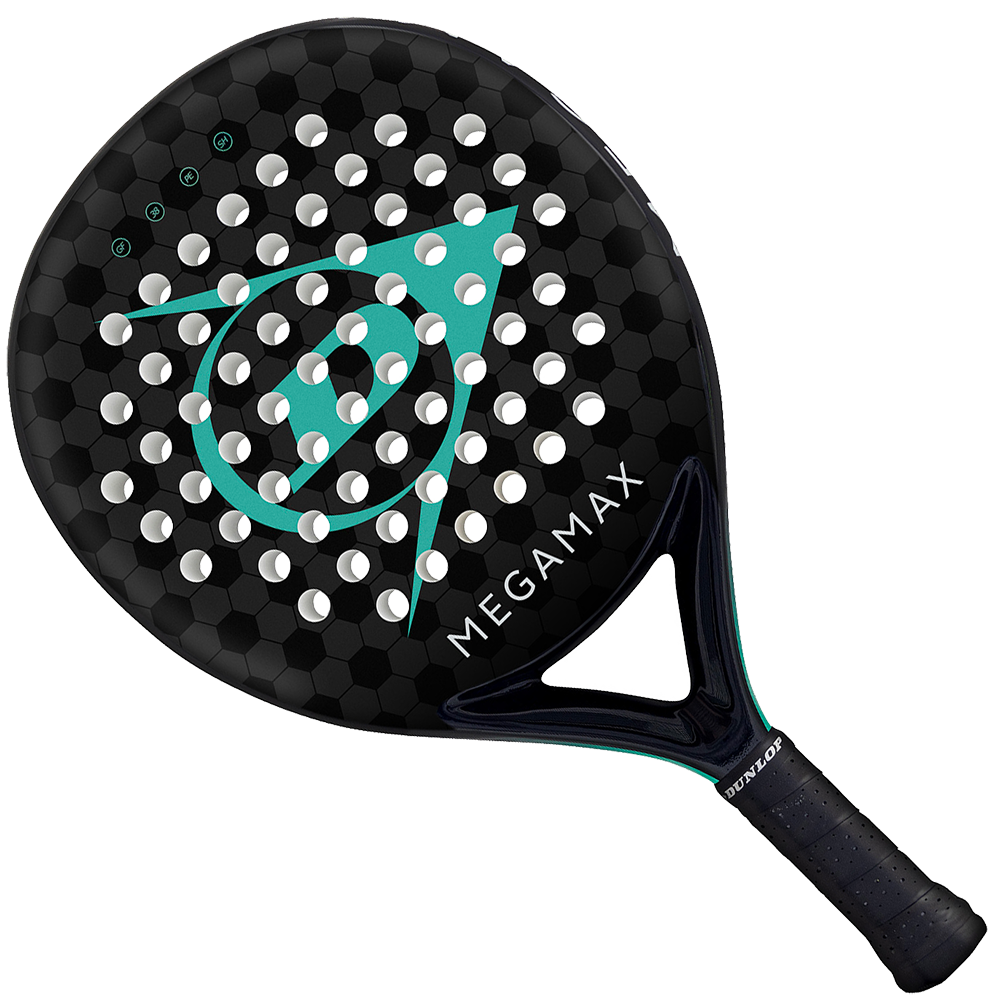Dunlop Megamax Black Padel Racket (2025) | Padelshack